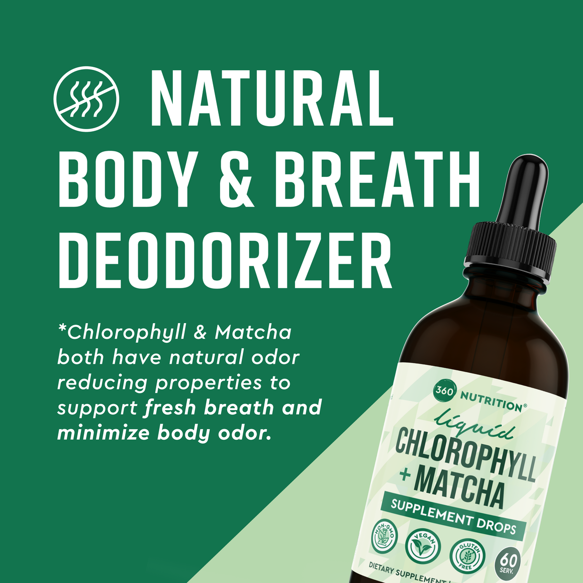 Chlorophyll + Matcha Drops – 360 Nutrition